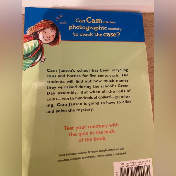 Other | Cam Jansen And The Green School Mystery Cam Secret Service ...